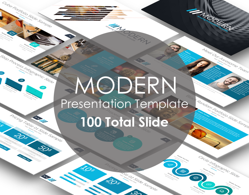 Modèle PowerPoint de présentation moderne - TemplateMonster