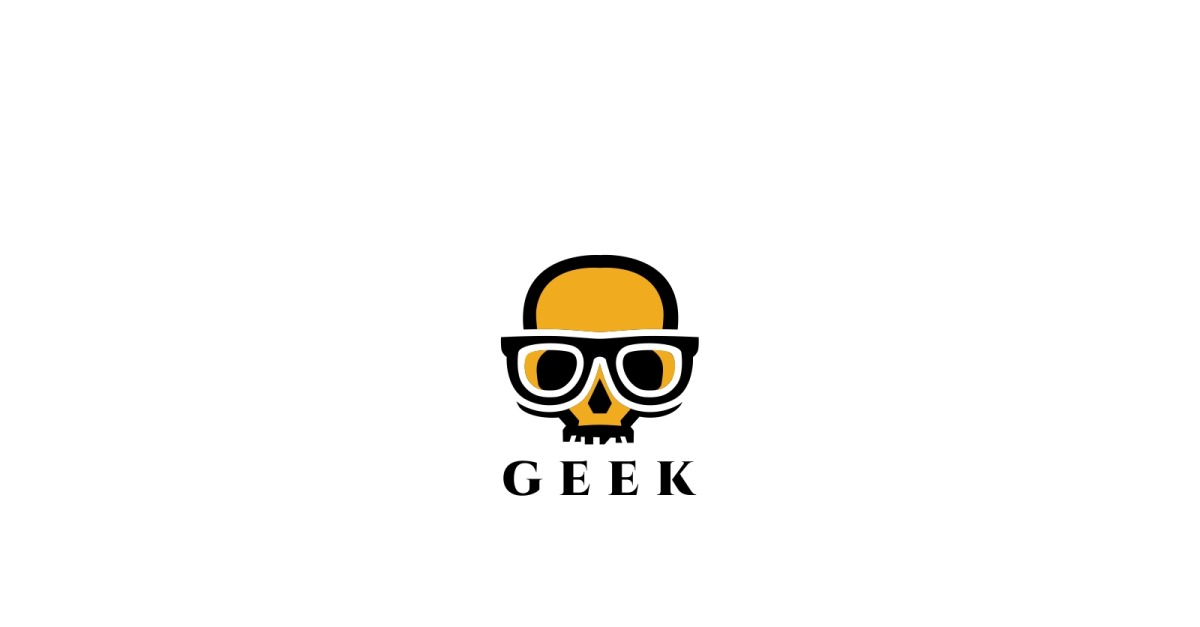 Geek Skull Logo Template #71349 - TemplateMonster