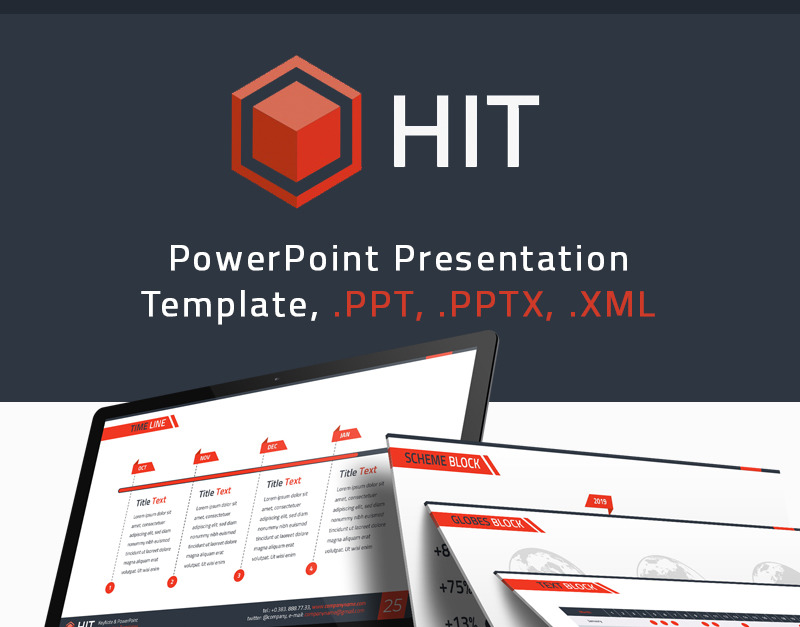 HIT - Professional PowerPoint template - TemplateMonster