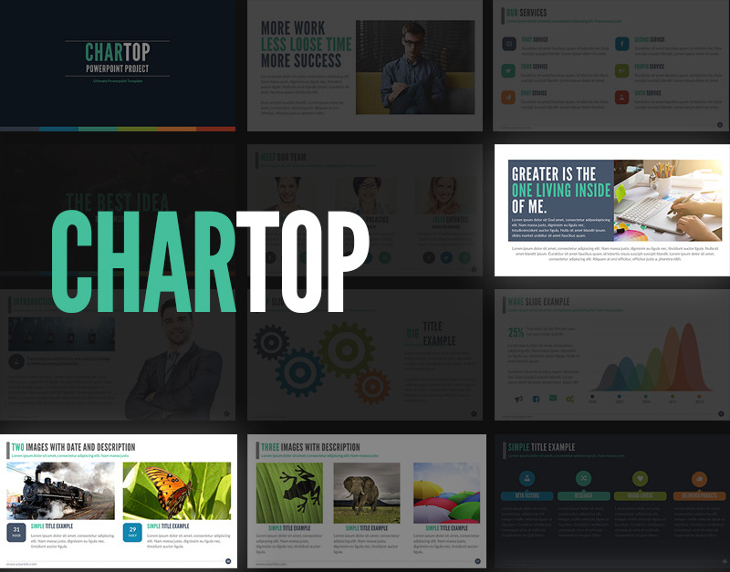 Modèle PowerPoint de graphique #71310 - TemplateMonster