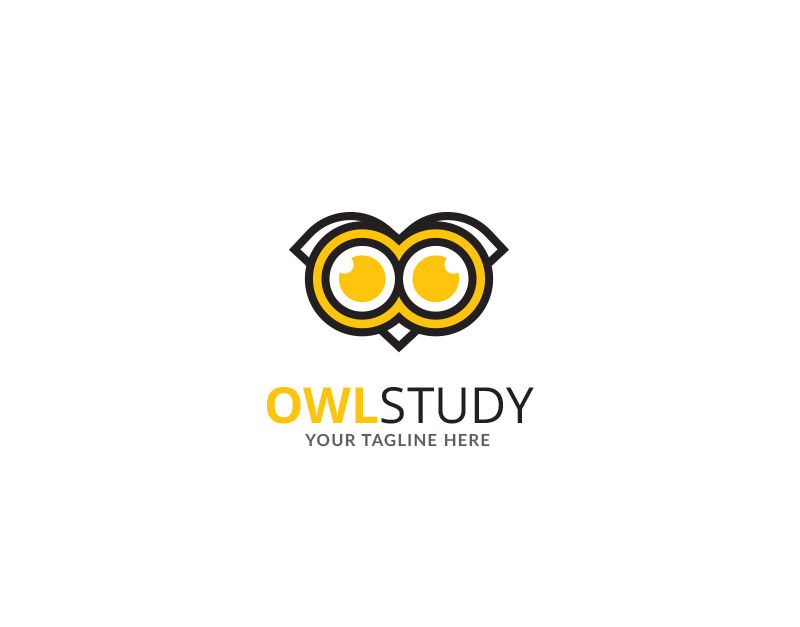 Owl Study Logo Template #71527 - TemplateMonster