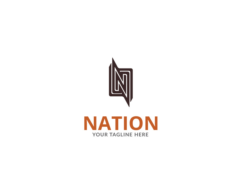 Nation N Letter Logo Template #72063 - TemplateMonster