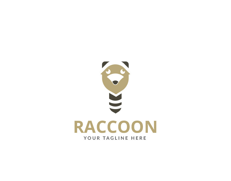 Raccoon Game Logo Template #72146 - TemplateMonster