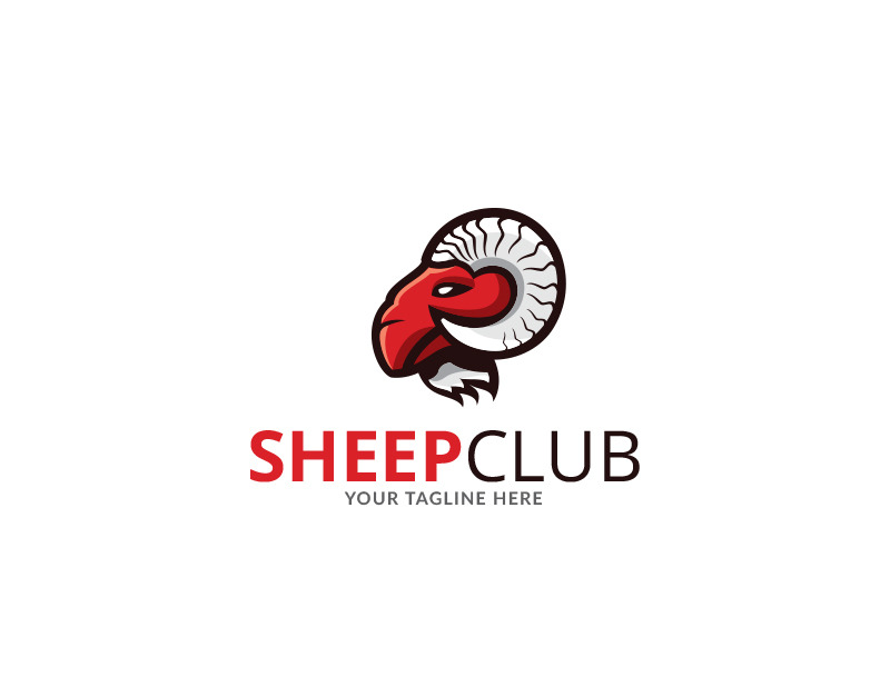 Sheep Club Design Logo Template #72141 - TemplateMonster