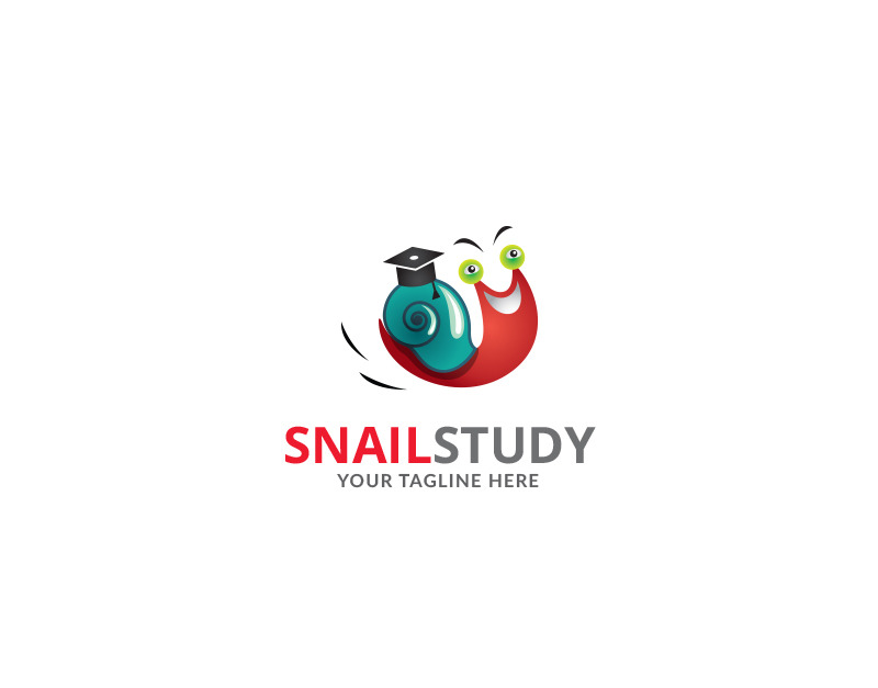 Snail Study Logo Template #72110 - TemplateMonster