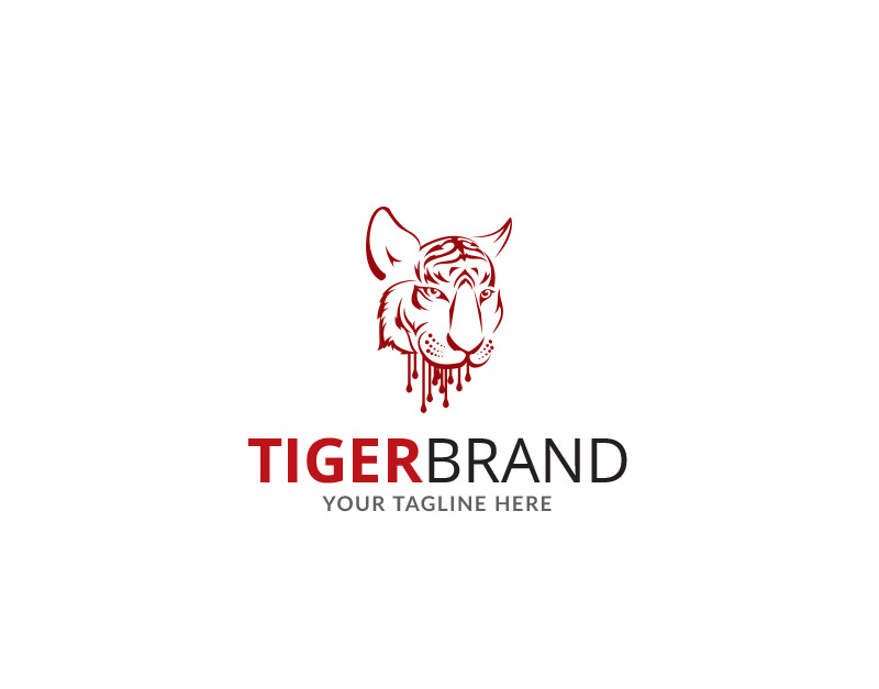 Tiger Brand Logo Template #72137 - TemplateMonster