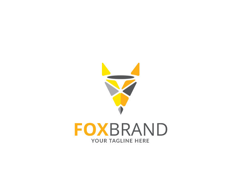Fox Art Brand Logo Template #73388 - TemplateMonster