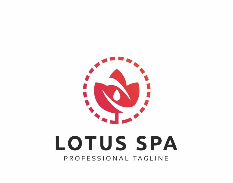 Lotus Spa Logo Template #73608 - TemplateMonster
