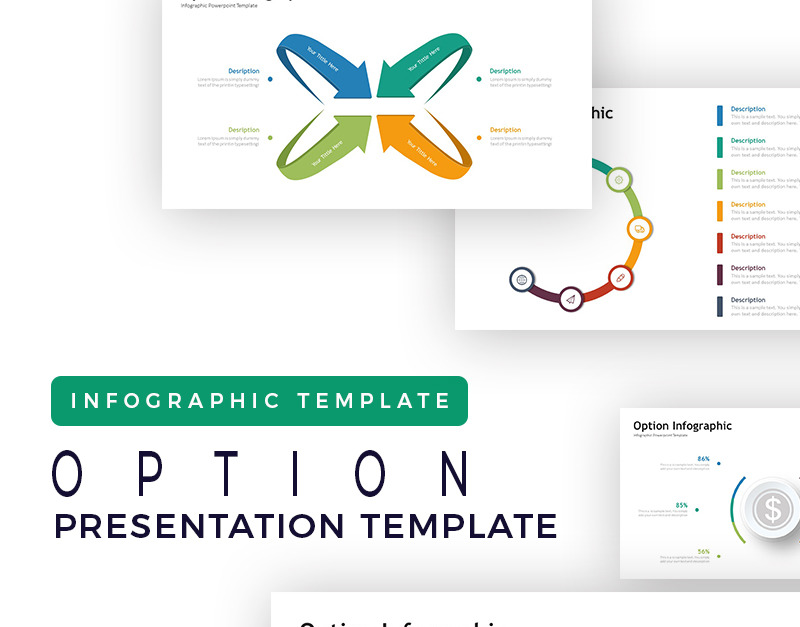 Prezentacja opcji - szablon Infografika PowerPoint