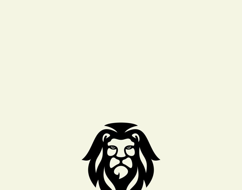 Lion Head logotyp mall #74576 - TemplateMonster