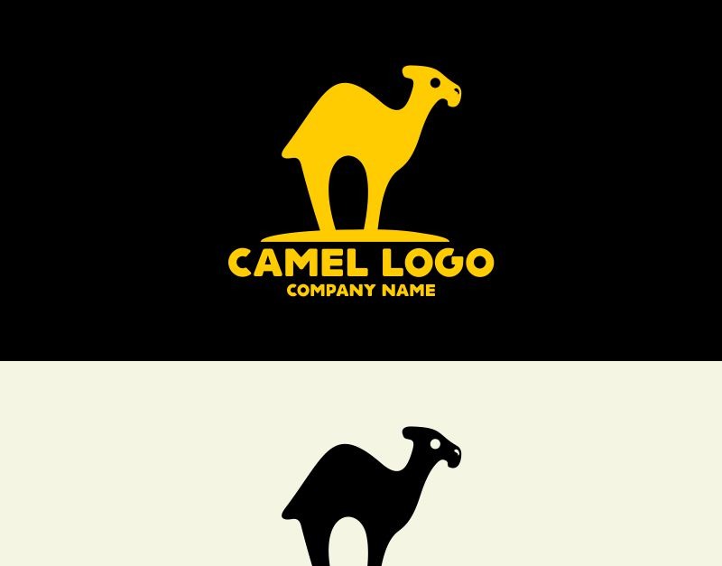 Modèle de logo de chameau #74987 - TemplateMonster