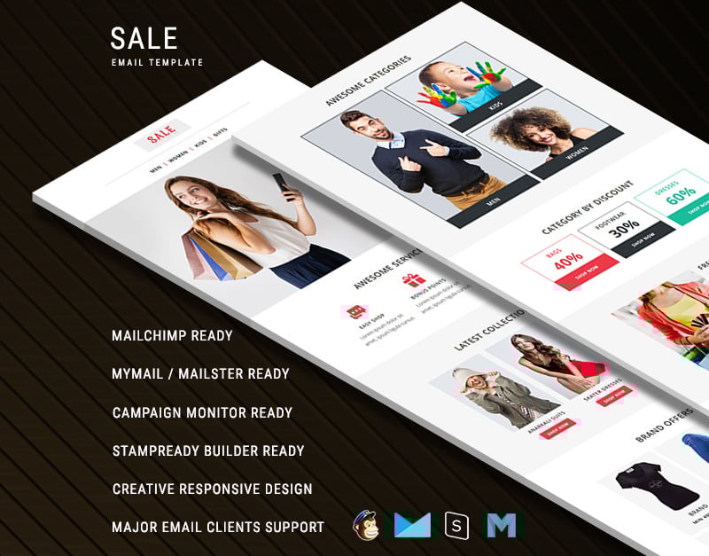 Sale - Responsive Newsletter Template - TemplateMonster