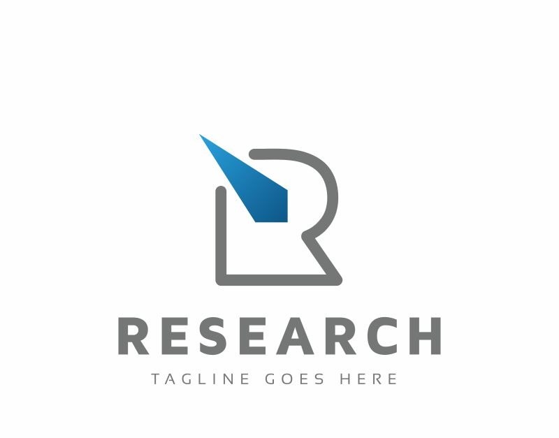 Research R Letter Logo Template #76080 - TemplateMonster