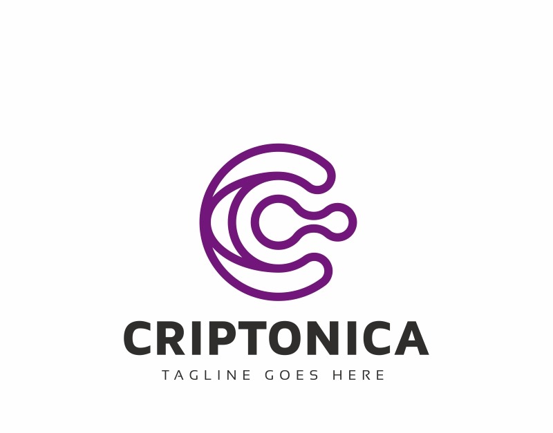 Criptonica C Letter Logo Template #76105 - TemplateMonster