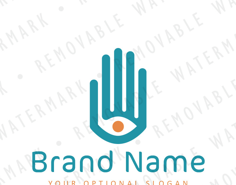 Eye in Hand Logo Template #76161 - TemplateMonster