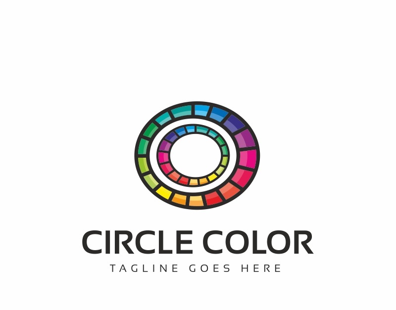Circle Color Logo Template #76216 - TemplateMonster