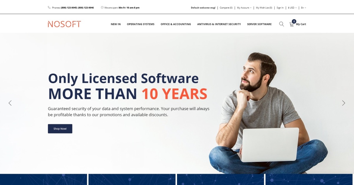 Nosoft - Software Parallax Elegante modello OpenCart