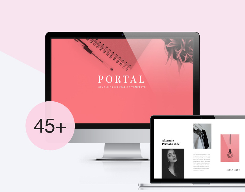 Portal PowerPoint template #76414 - TemplateMonster