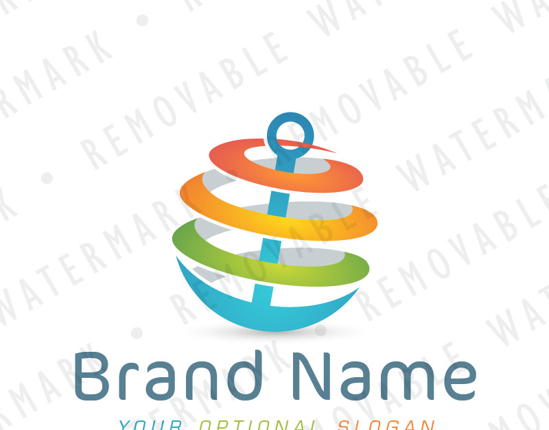 Kotva Globe Logo šablona #76585 - TemplateMonster