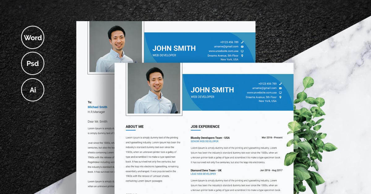 John Smith Resume Template #76828 - TemplateMonster