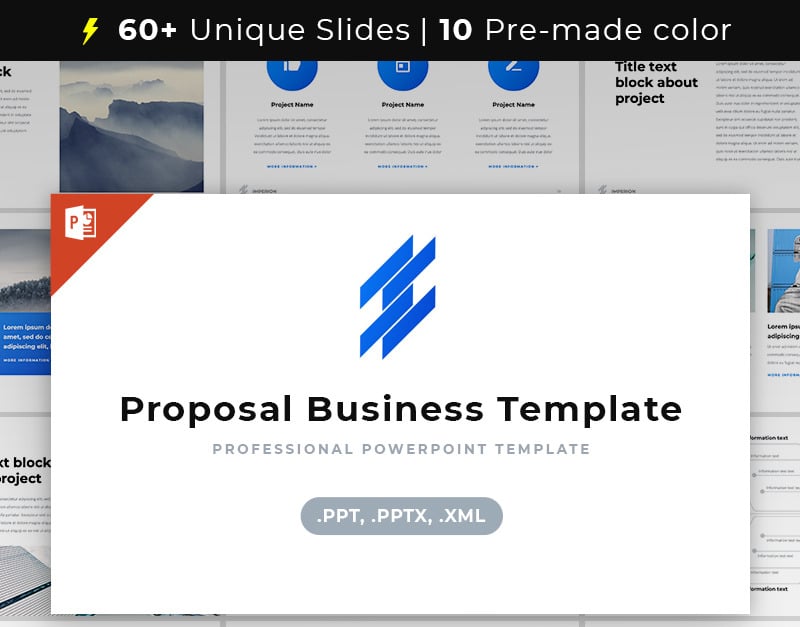 Proposal Business - PowerPoint template - TemplateMonster
