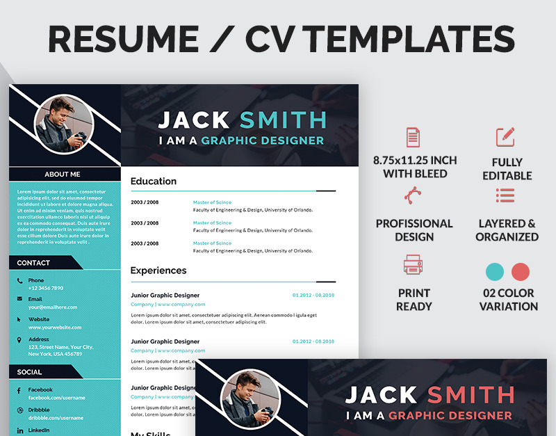 Jack Smith - Modèle de CV #77149 - TemplateMonster