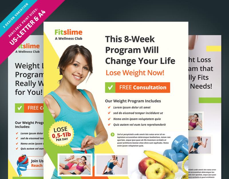 Weight Loss Program Flyer - Corporate Identity Template