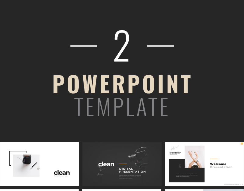 Clean - PowerPoint template #77418 - TemplateMonster