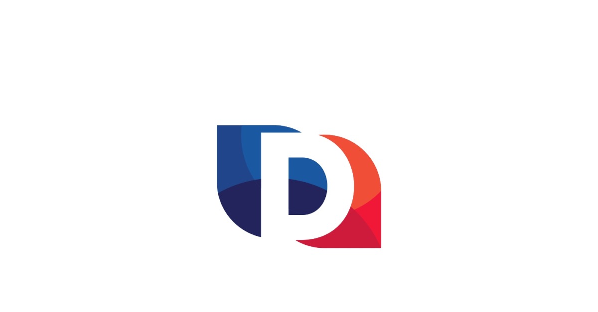 D harfi logo şablonu #77766 - TemplateMonster