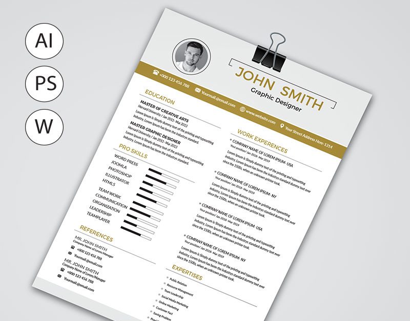 John Smith Resume Template #77954 - TemplateMonster