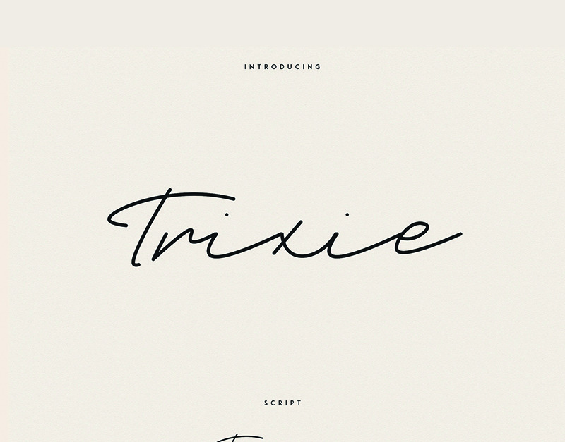 Trixie Font #77984 - TemplateMonster