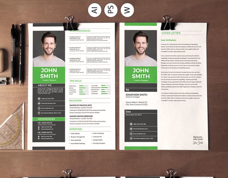 John Smith Resume Template #78188 - TemplateMonster