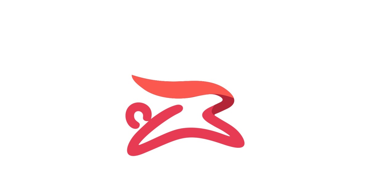 Red Rabbit Logo Template #78342 - TemplateMonster