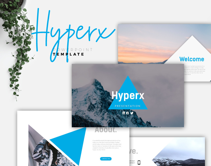 HyperX - Creative PowerPoint template - TemplateMonster