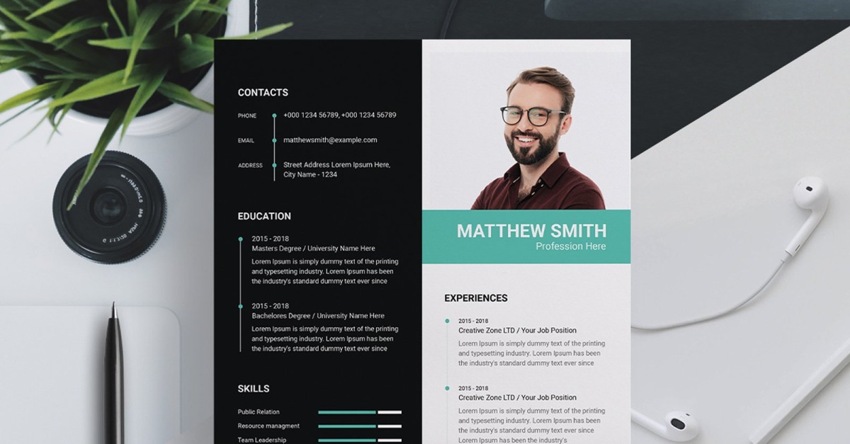 Matthew Smith Resume Template #78989 - TemplateMonster