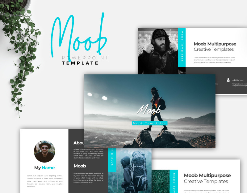 Moob Creative Powerpoint Template 78959 Templatemonster