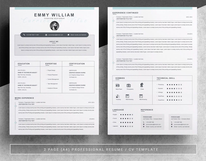 Emmy Resume Template #79016 - TemplateMonster