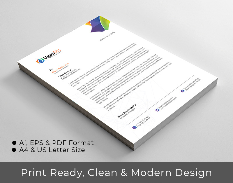 Hand Pick Letterhead - Corporate Identity Template