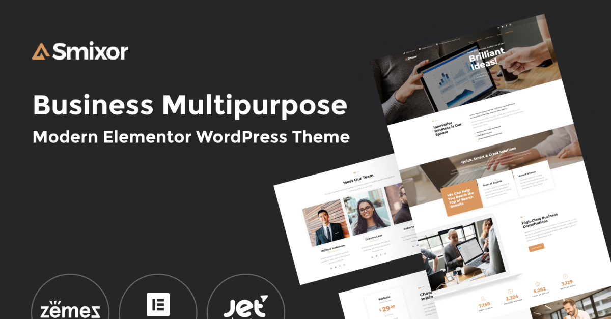 Smixor - Business Multipurpose Modern WordPress Elementor Theme