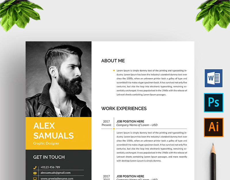 Alex Samuals Resume Template #79397 - TemplateMonster