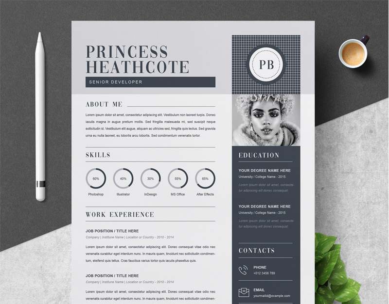 Princess Resume Template #79410 - TemplateMonster