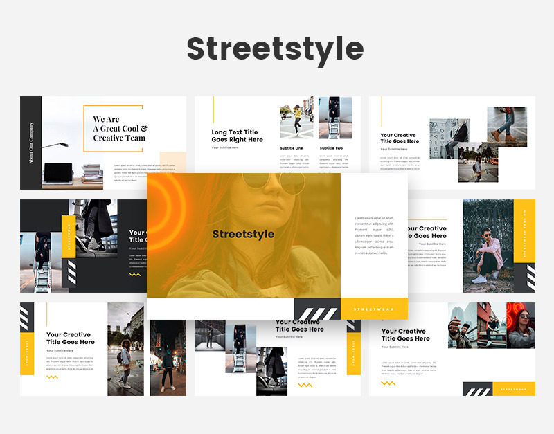 Modello di PowerPoint Streetstyle Street Fashion