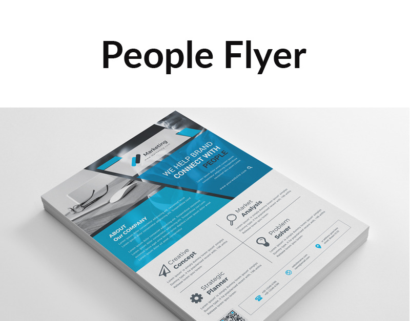 People Flyer - Corporate Identity Template - TemplateMonster