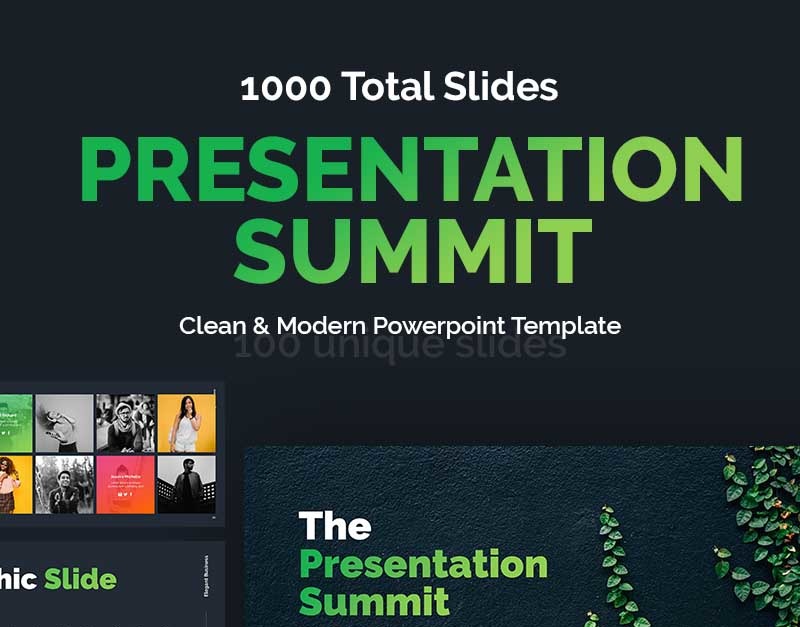 Presentation Summit PowerPoint template - TemplateMonster
