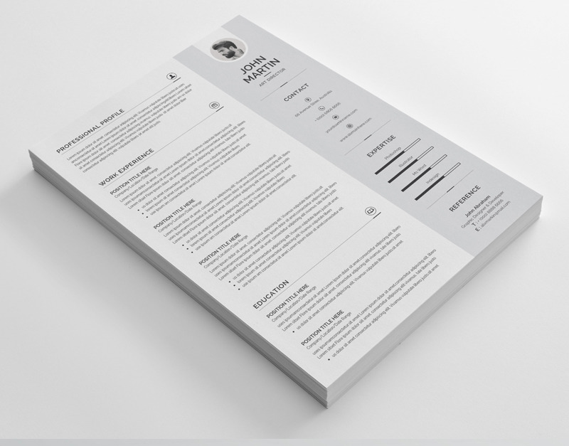 Clean & Professional Resume Template - TemplateMonster