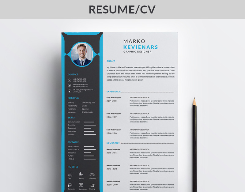 Marko CV-mall #79924 - TemplateMonster