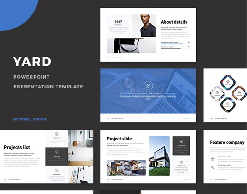 Yard Powerpoint-Vorlage #79956 - TemplateMonster