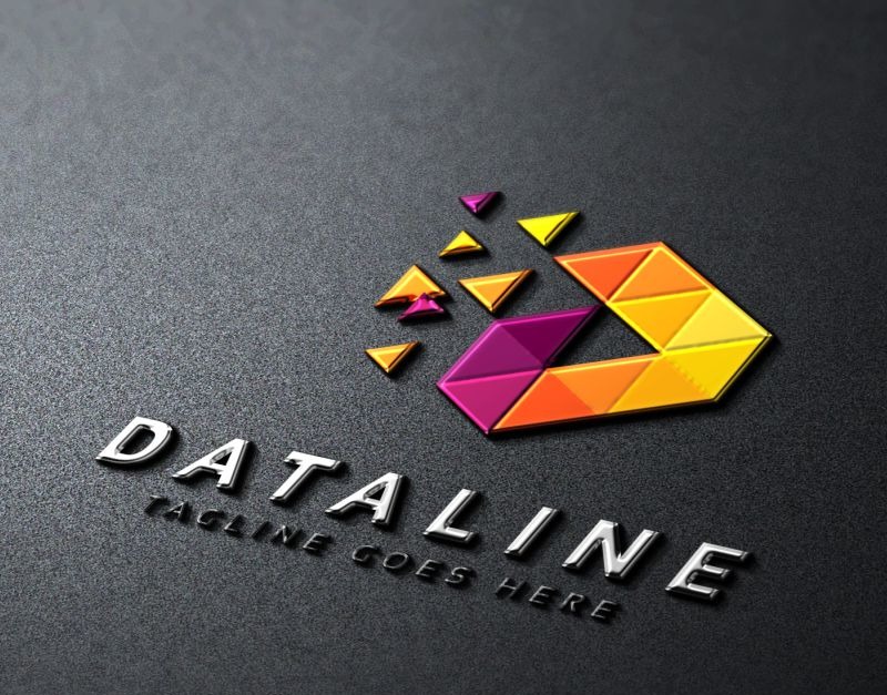 Dataline Logo Vorlage #80034 - TemplateMonster