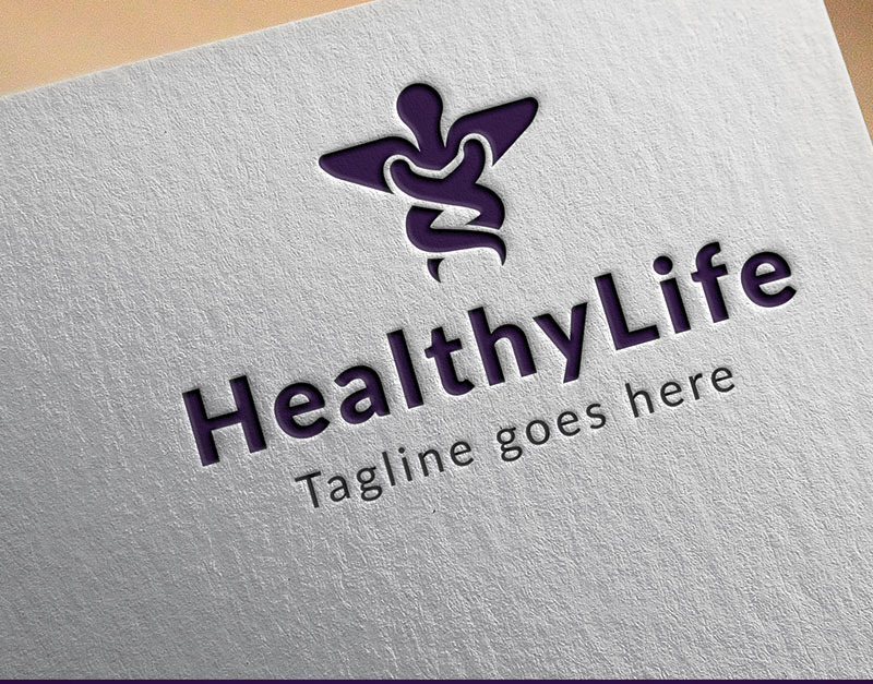 HealthyLife Logo Vorlage #80011 - TemplateMonster