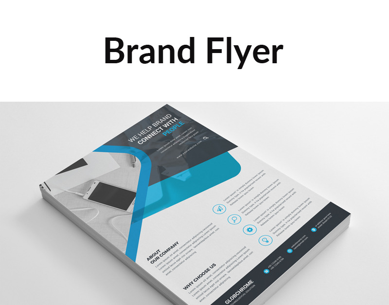 Lines Brand Flyer - Corporate Identity Template